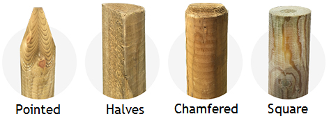 Rounded and Peeled Poles - Virpotie mieti